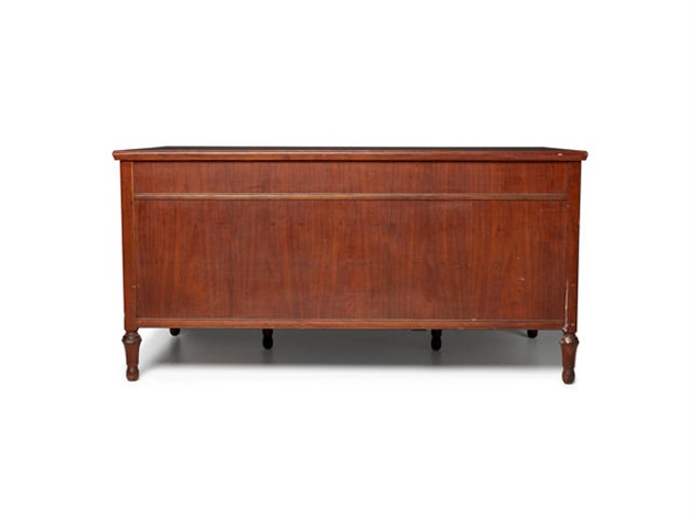 CORMAC MCCARTHYS WRITING DESK. An antique cherrywood library desk ...