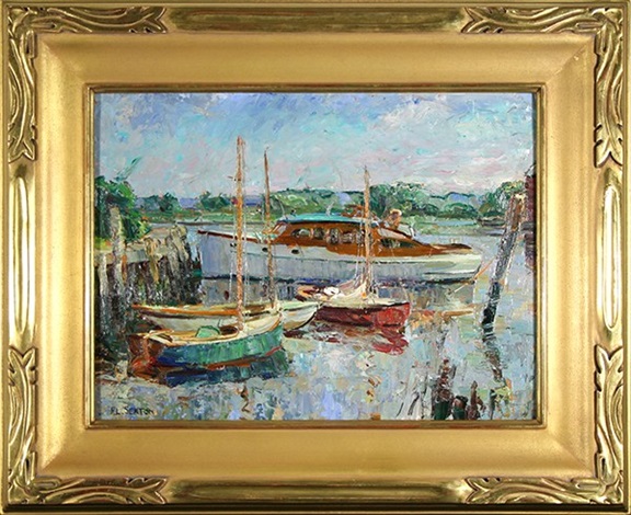 The harbor, Essex, CT by Frederick Lester Sexton on artnet