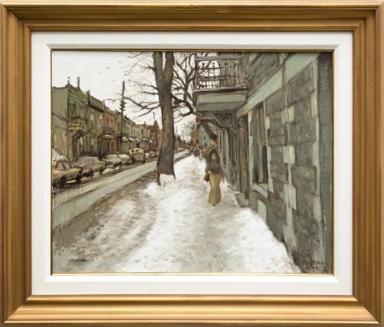 JEUNE FILLE, RUE RIVARD, MONTRÉAL by John Geoffrey Caruthers Little on ...