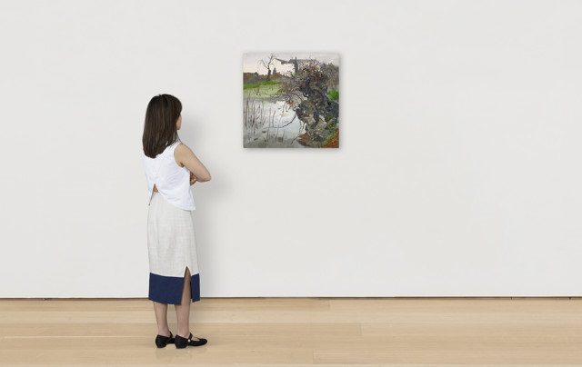 A Corner of a Garden By the Lake by Wu Guanzhong on artnet