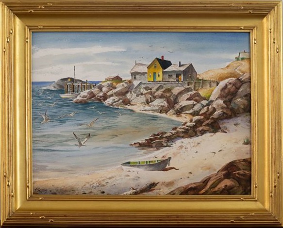 Sand, Sea and Rocks by Henry Martin Gasser on artnet