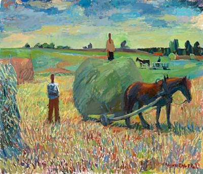 Arbeid på åkeren by Erling Enger on artnet