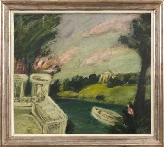 River Landscape by Robert Lehner on artnet