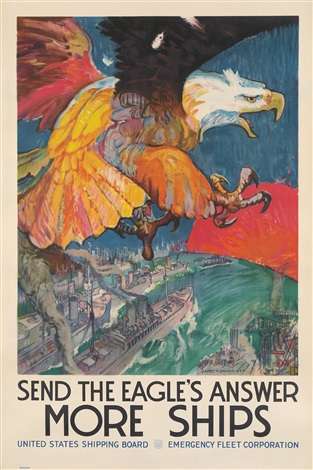 More Ships Send the Eagles Answer. by James Henry Daugherty on artnet