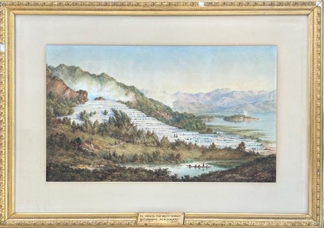 TE TARATA, THE WHITE TERRACE, ROTOMAHANA, NEW ZEALAND by Charles ...