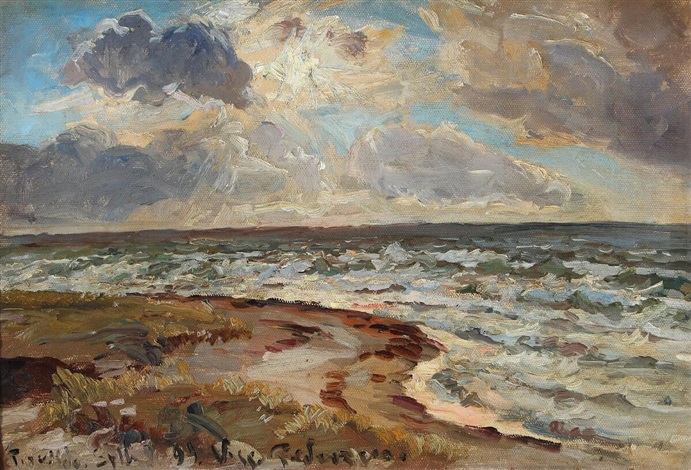 A view from the coast in Tisvilde by Viggo Pedersen on artnet