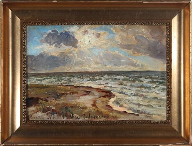 A view from the coast in Tisvilde by Viggo Pedersen on artnet