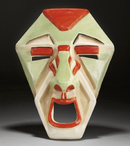 Grotesque mask collab. wRon Birks by Clarice Cliff & Moorcroft on artnet