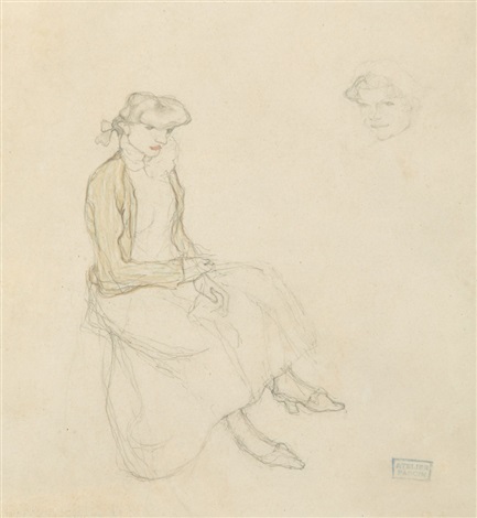 Femme assise - circa 1905-1906 by Jules Pascin on artnet