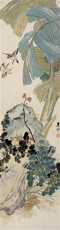 花鸟 Flower and birds by Ni Tian on artnet
