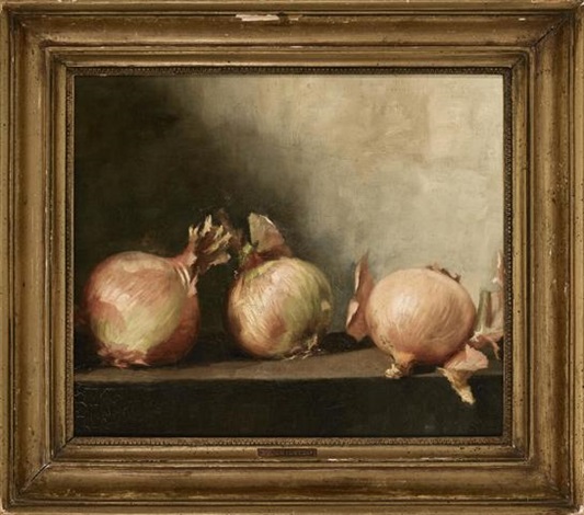 Still life with three onions by Peter Vilhelm Ilsted on artnet