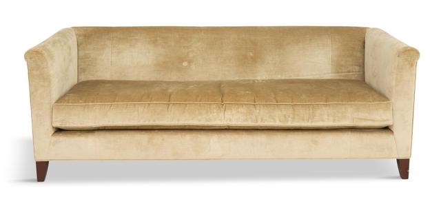 CUSTOM BAKER CLUB-STYLE SOFA by Baker on artnet