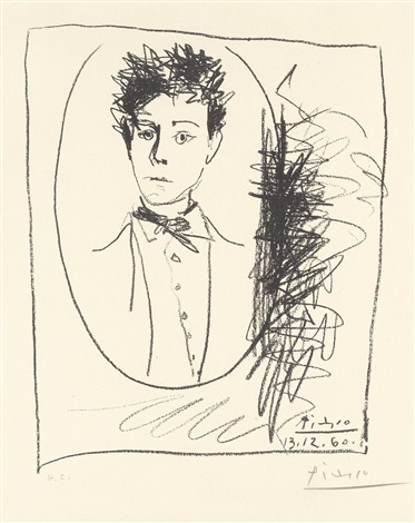 Portrait of Arthur Rimbaud by Pablo Picasso on artnet