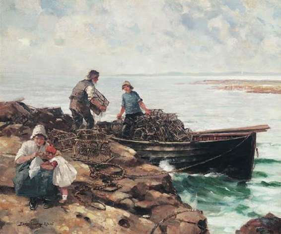 The lobster fishers by David Fulton on artnet