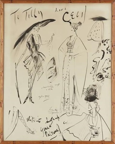 Dress designs by Cecil Beaton on artnet