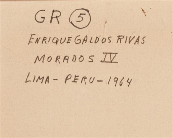 Marados IV, by Enrique Galdos Rivas on artnet