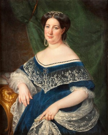 Portrait de femme assise by Sophie Frémiet Rude on artnet