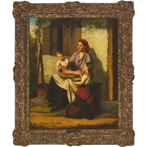 BLOWING BUBBLES WITH BABY by Jan Walraven on artnet