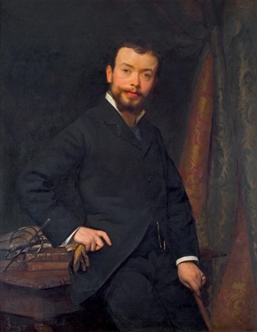 Portrait dhomme aux gants. by Jean Scohy on artnet