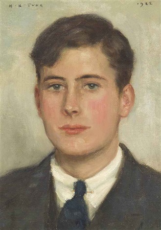 Portrait of Donald Rolph b.1905 by Henry Scott Tuke on artnet