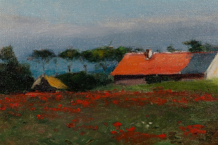 Poppy Field, Normandy by John Wilton Cunningham on artnet
