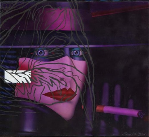 Mona Lisa this in one of the seven artworks from New York Walls series ...