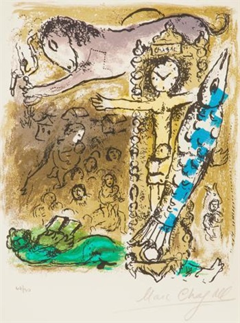 Christ In The Clock by Marc Chagall on artnet