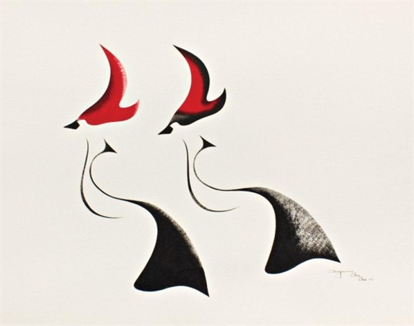 Birds in Flight by Benjamin Chee Chee on artnet