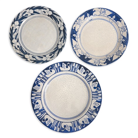 Three Dedham Pottery Plates by Dedham Pottery on artnet