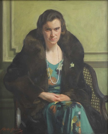 Portrait of a lady by Cowan Dobson on artnet