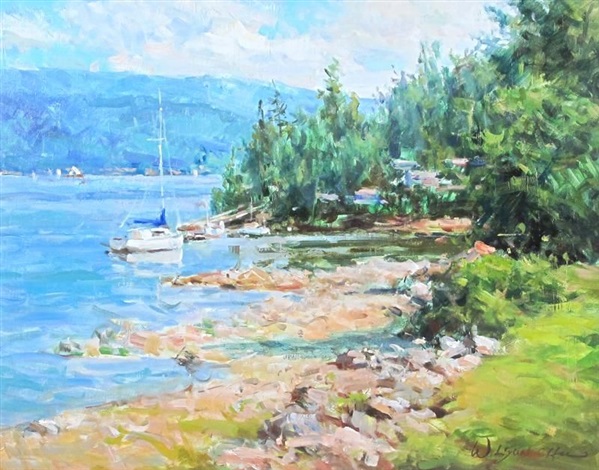 A day at deep cove by Wilson Chu on artnet