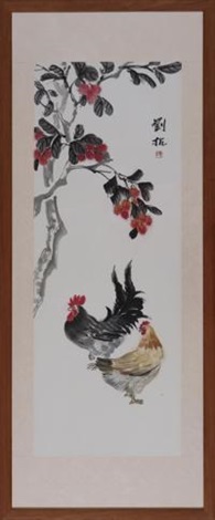 Chickens and Lychee Tree by Liu Kang on artnet