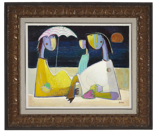 Untitled Three Figures on Beach by Ángel Botello on artnet