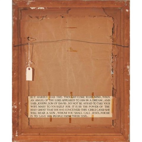 ANGEL CONSOLING ST. JOSEPH IN A DREAM by William Kurelek on artnet