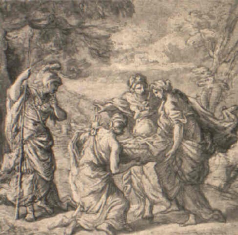 Erichthonius handed by Minerva to the daughters of Cecrops by Giuseppe ...