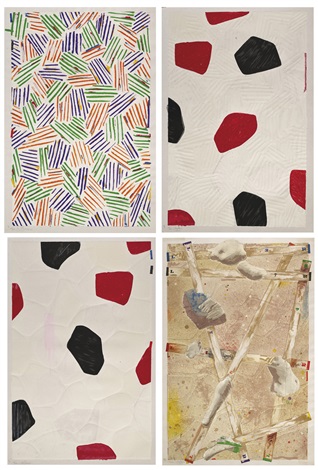Four panels from Untitled by Jasper Johns on artnet