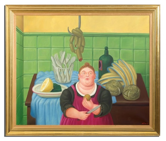 The Kitchen by Fernando Botero on artnet