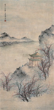 观鹤图 by Yan Wenliang on artnet