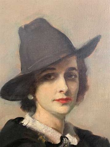 Portrait of Lady Birley 1899-1981 by Oswald (Sir) Birley on artnet