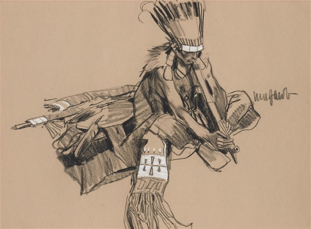 Smoking the War Pipe by Ned Jacob on artnet