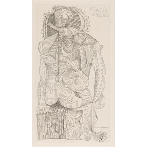 Femme Assise Frontispiece, from Contrée by Pablo Picasso on artnet