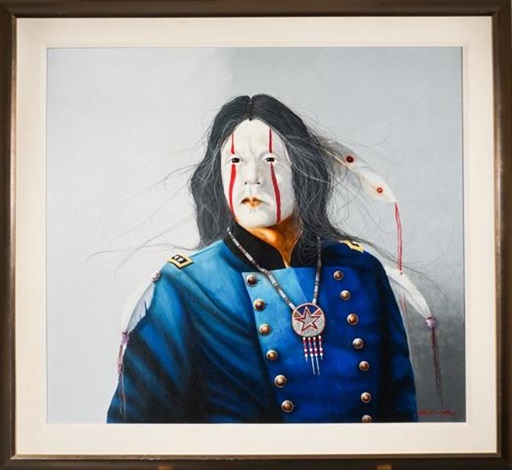 Portrait of an Indigenous Man of the Great Plains by J.D. Challenger on ...