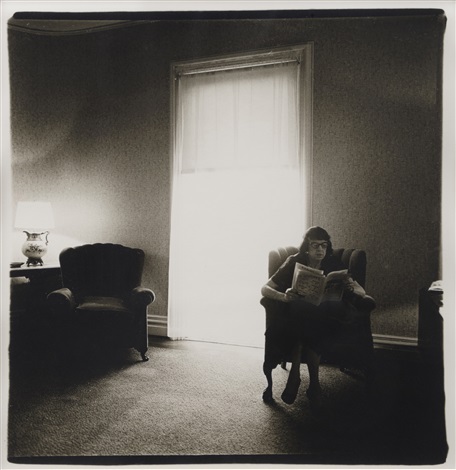 Lady in a Rooming House Parlor, Albion, NY by Diane Arbus on artnet