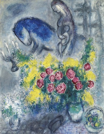 Roses et mimosas by Marc Chagall on artnet