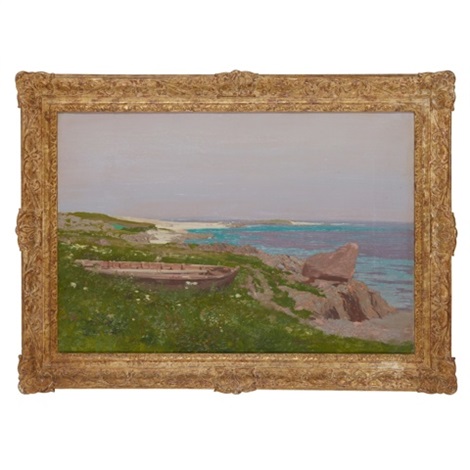 BEACHED ROWING BOAT, IONA by George Houston on artnet