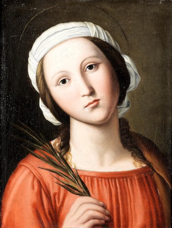 A female martyr Saint by Giovanni Battista Salvi (Il Sassoferrato) on ...