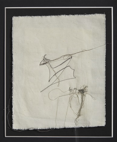 CAPRETTA CUCITA SU TELA GREZZA by Maria Lai on artnet