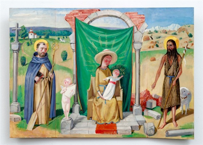 Madona mezi světci triptych by Jan Knap on artnet