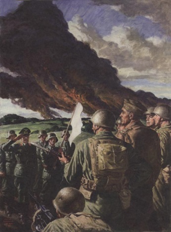 Surrender of German troops by Frank S. Bensing on artnet