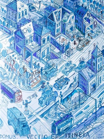 Domus, Vectio et Itinera by Edward Dwurnik on artnet